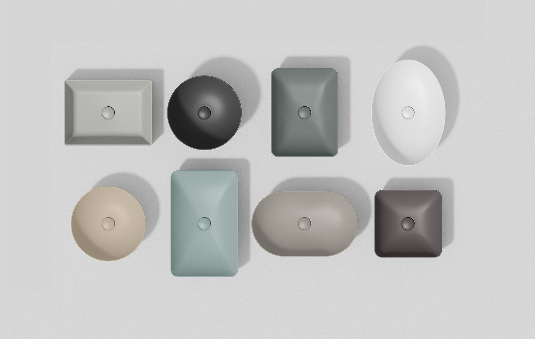 Sanitari per il bagno colorati Color Elements - GSI Ceramica